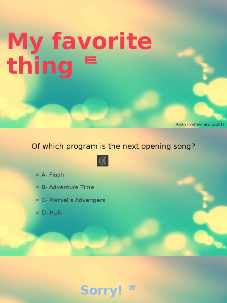 Adventure Time Quiz Questions | PDF | Poetry