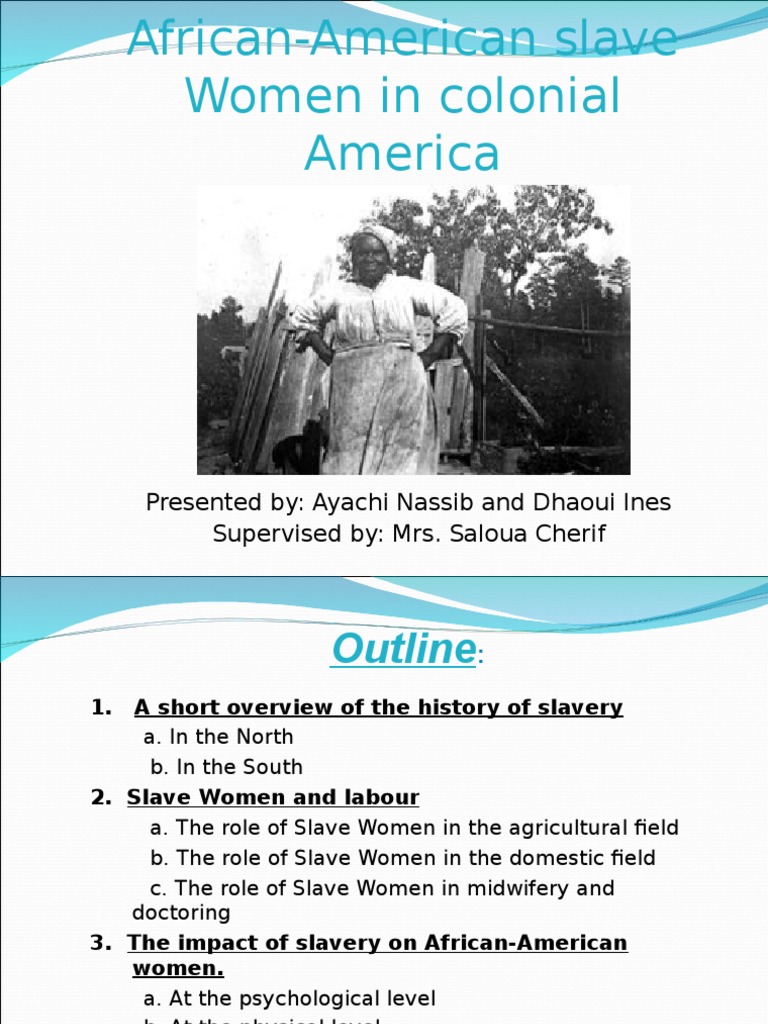 African-American Women in Colonial America | PDF | Slavery | Unfree Labour