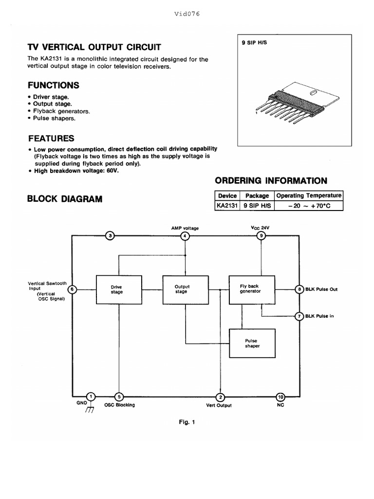 Integrado Vertical Ka2131 | PDF