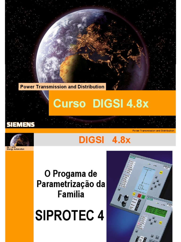 Configuração de equipamentos de proteção e medição usando o software ...