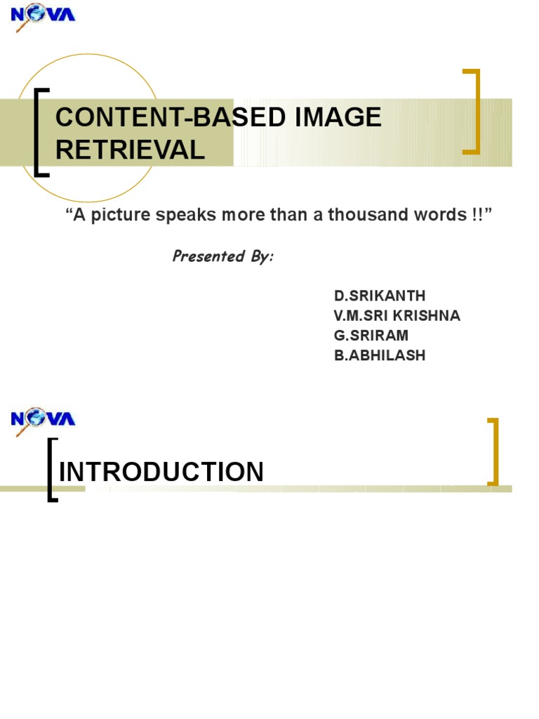 CBIR Content Based Image Retrieval | PDF