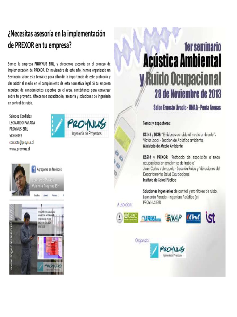 Prexor Mutual de Seguridad | Descargar gratis PDF | ruido | Seguridad y salud ocupacional