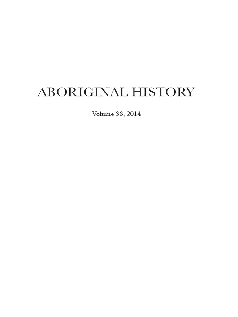 Aboriginal History V38 | PDF | Indigenous Australians | Identity ...