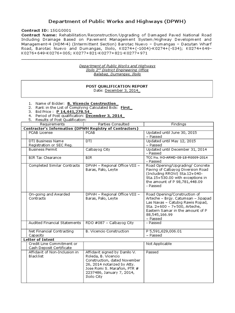 Post Qualification 15GG0001 - b. Vicencio | Government Information ...