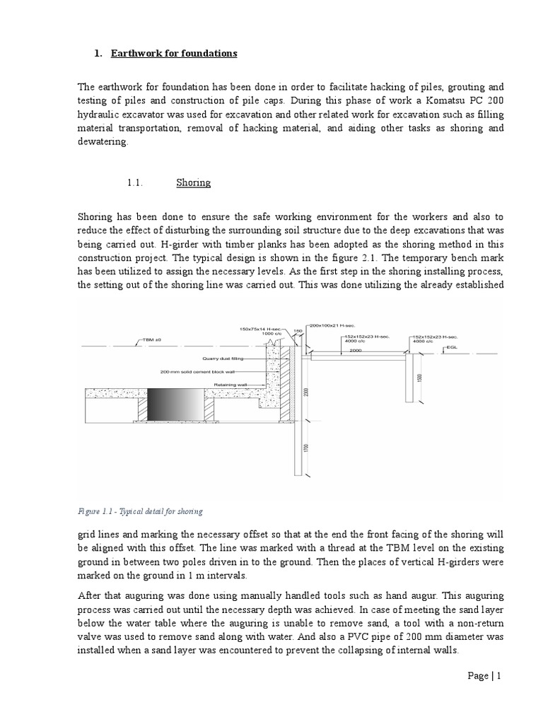 Earthwork for foundations and Formwork practices | Deep Foundation ...