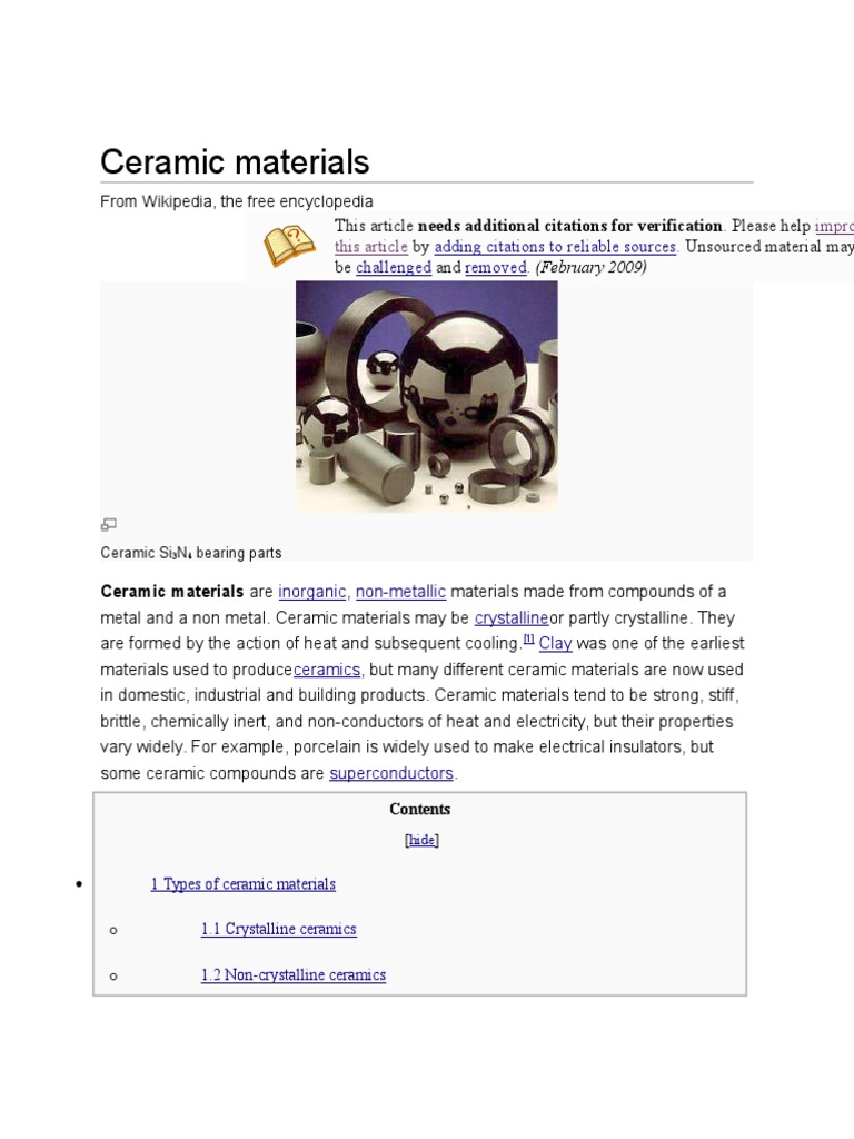 Ceramic Materials | PDF | Ceramics | Fracture