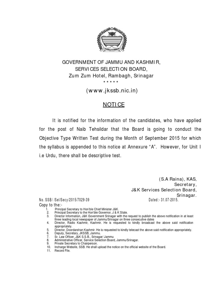 Naib Tehsildar Syllabus PDF | PDF | Business | Science & Mathematics
