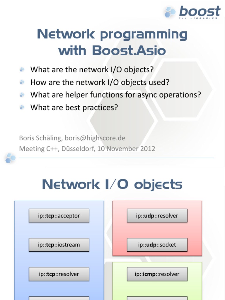 Boost.asio - Network Programming | Transmission Control Protocol | Domain Name System