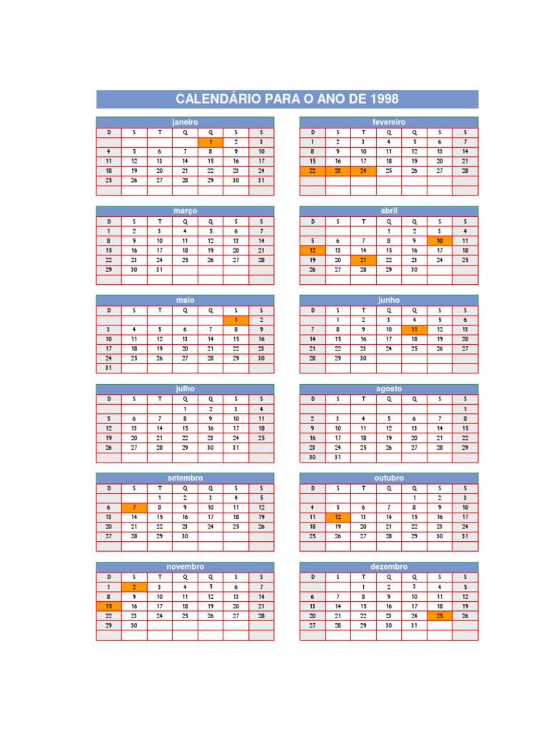 Calendario Perpetuo | PDF