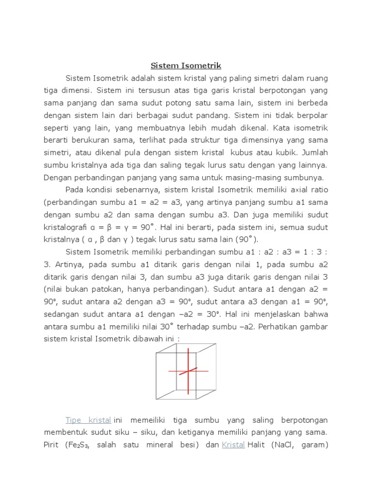 Sistem Kristal Isometrik dan Tetragonal | PDF
