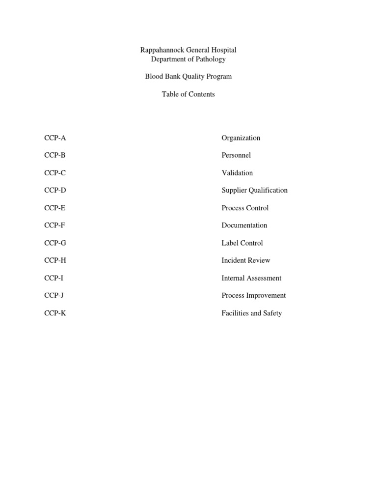 Blood Bank Quality Program | Blood Transfusion | Competence (Human ...