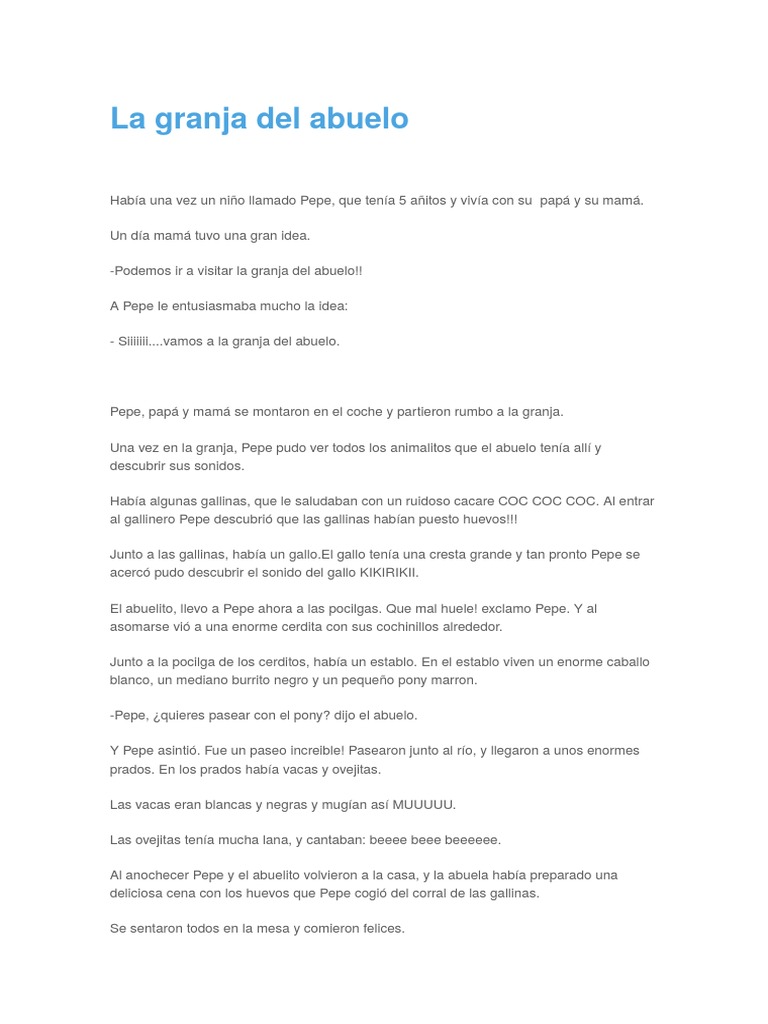 La Granja Del Abuelo | PDF