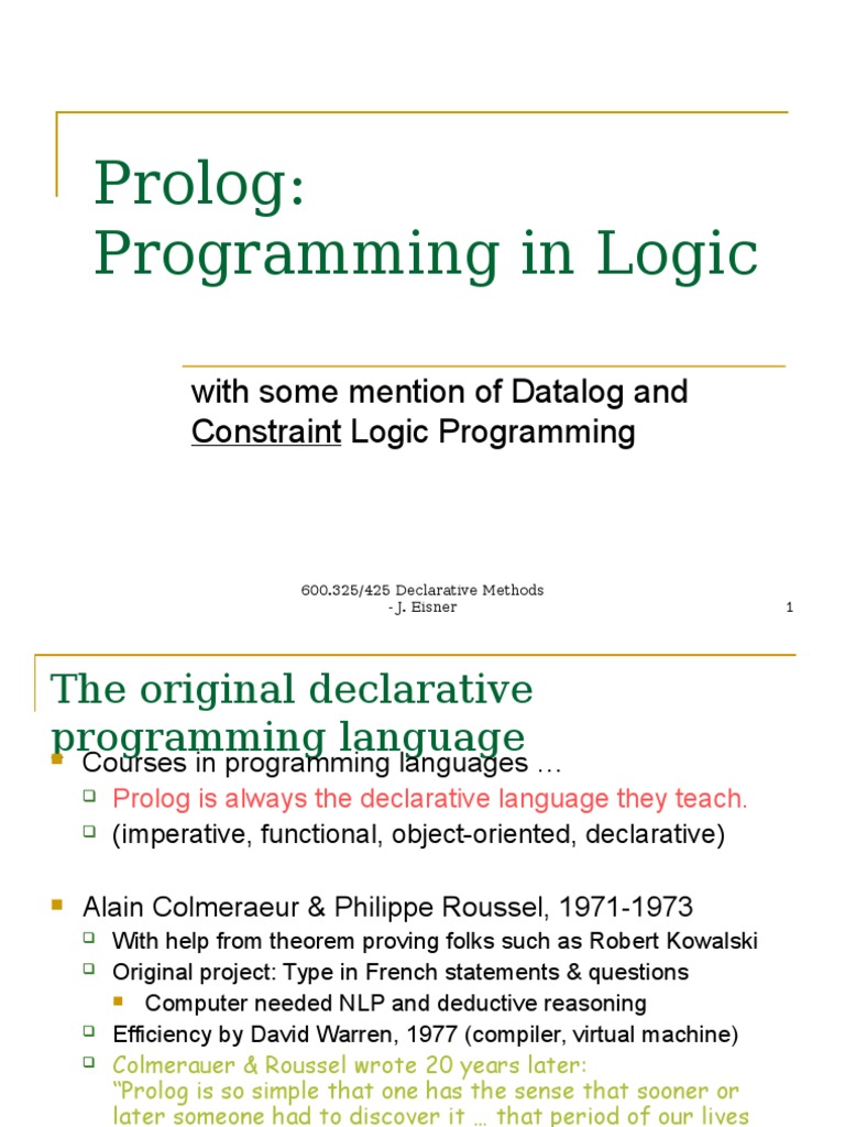 prolog tutorial | Leah | Rebecca