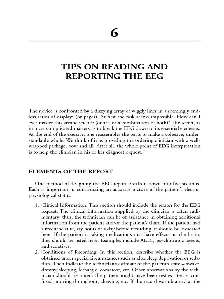 Eeg Reading Tips | PDF | Electroencephalography | Sleep