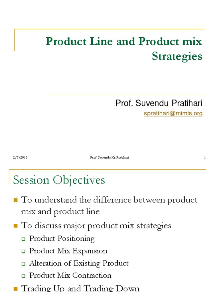 Product Line and Mix Strategies Guide | PDF | Brand | Business