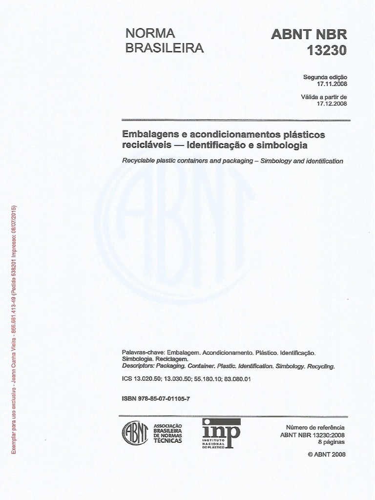 ABNT 13230-Simbologia | PDF