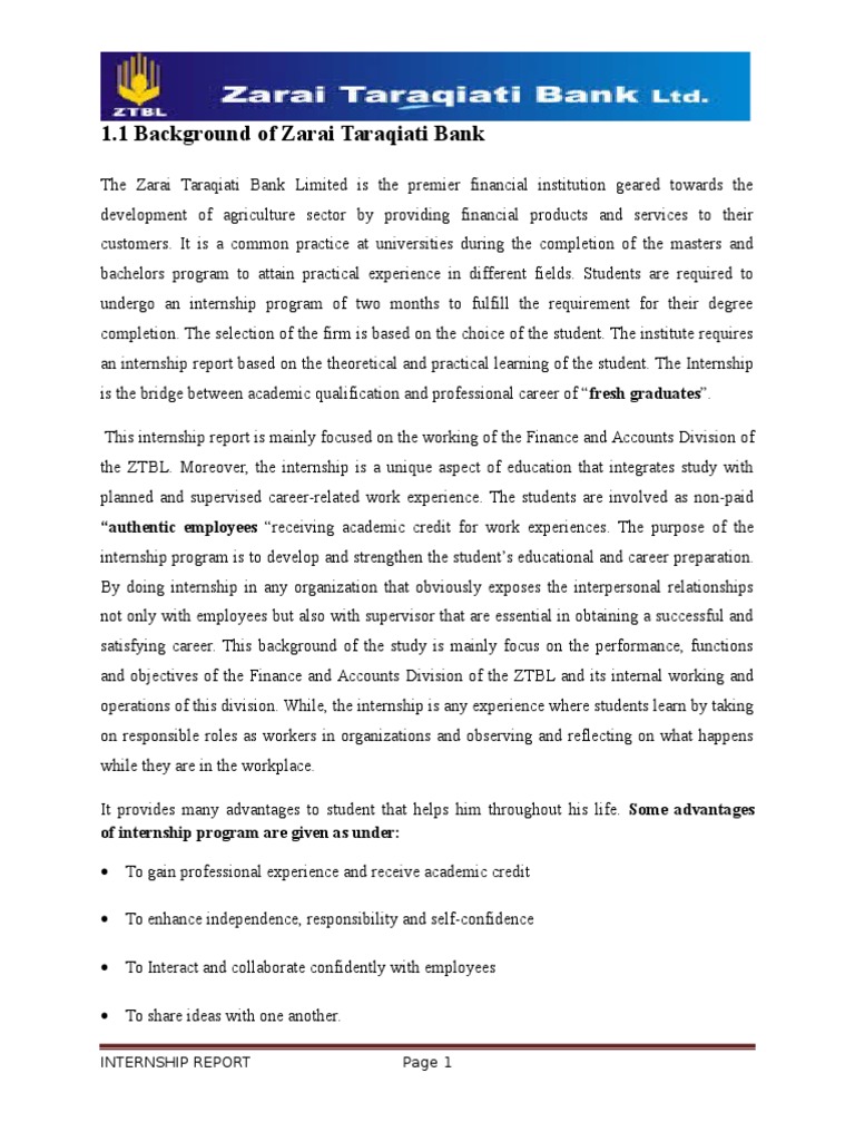 ZTBL Report | PDF | Debits And Credits | Return On Equity