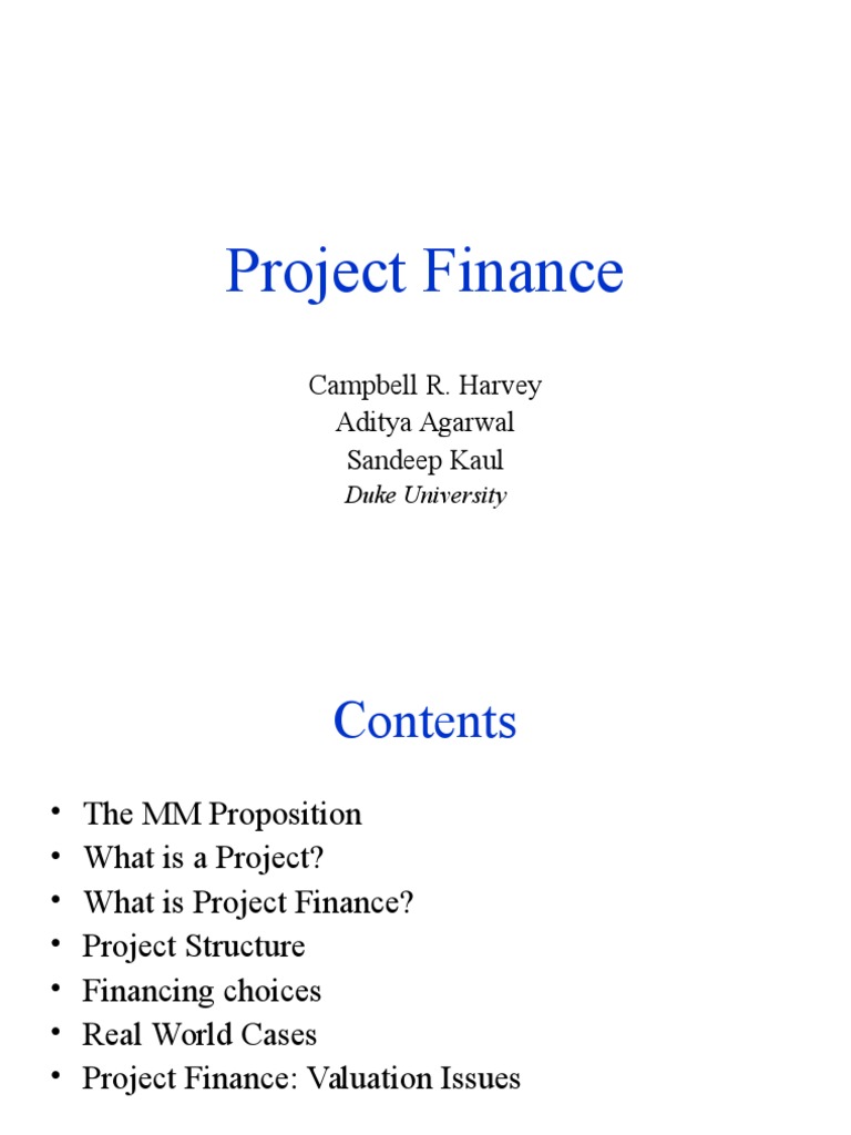 Project Finance | PDF