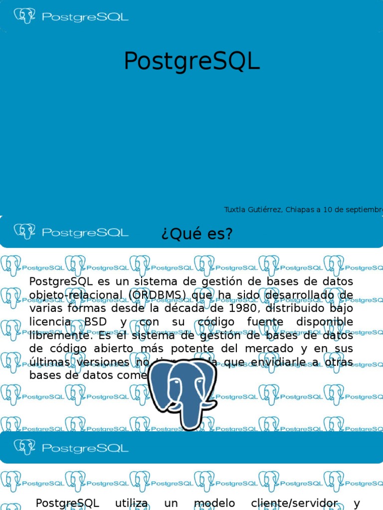 Postgre SQL | PDF | Postgre Sql | Informática