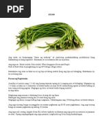 Mga Uri NG Halamang Gulay | PDF