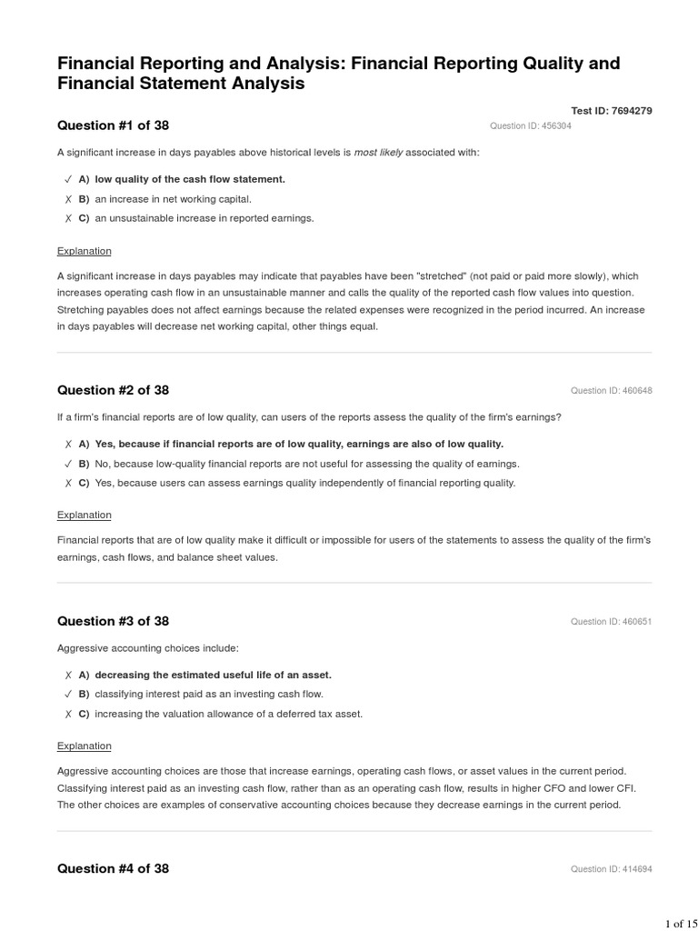 09 Financial Reporting and Analysis - Financial Reporting Quality and ...