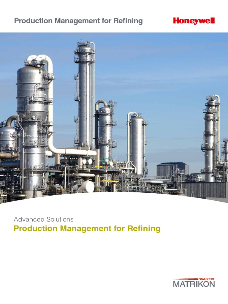 Honeywell Production Intelligence | PDF | Business Process | Oil Refinery