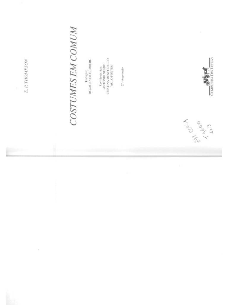 Thompson Tempo Disciplina de Trabalho e Capitalismo Industrial | PDF