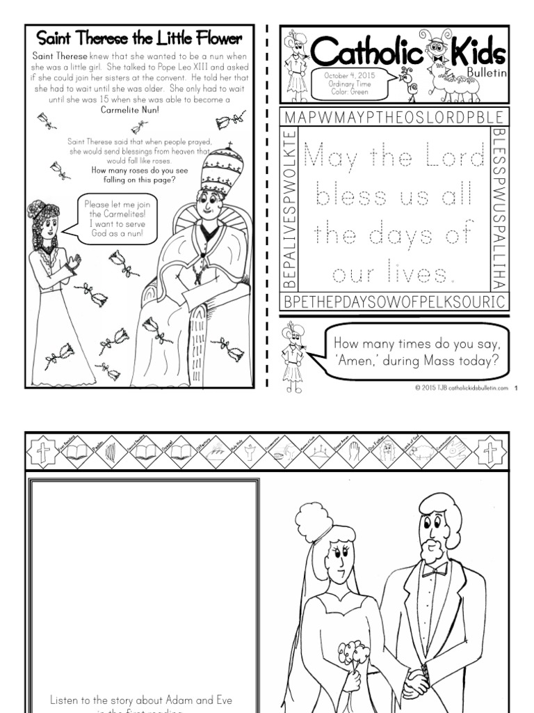 October 2015 Catholic Kids Bulletin