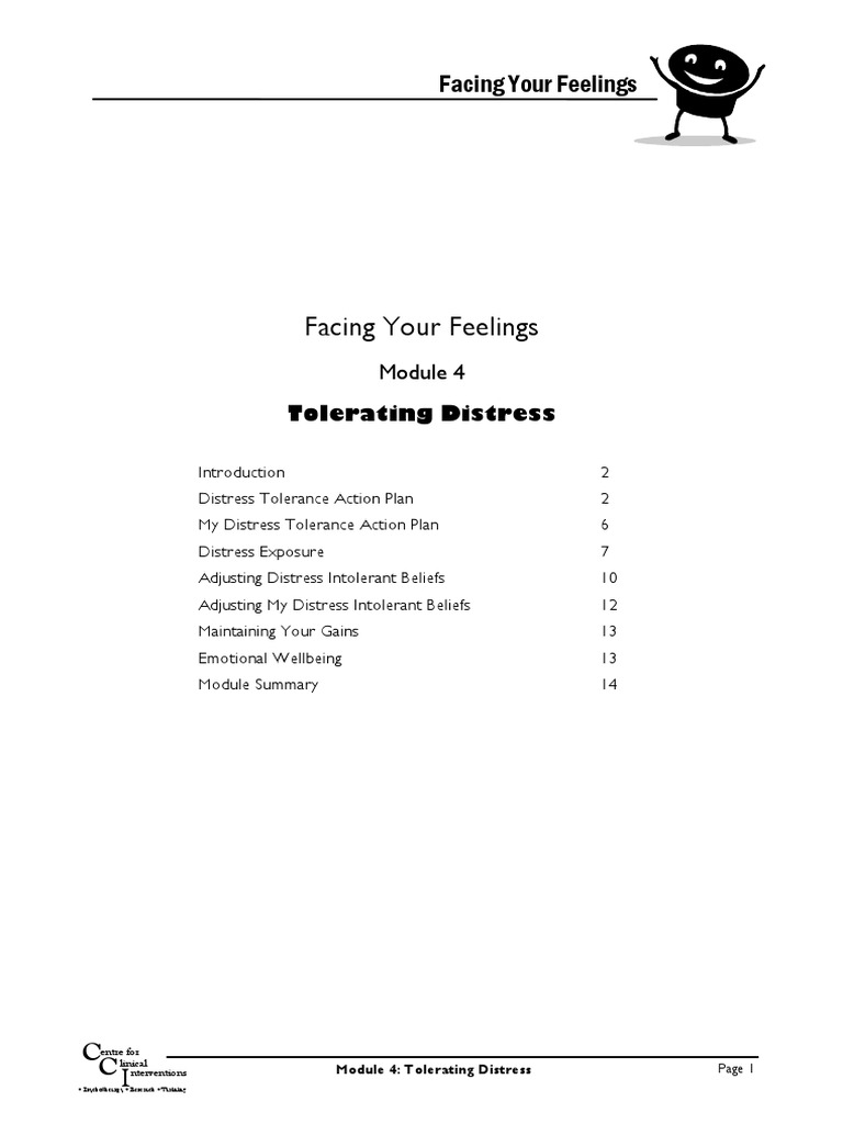 Distress Tolerance Module 4 PDF | PDF | Emotions | Anxiety