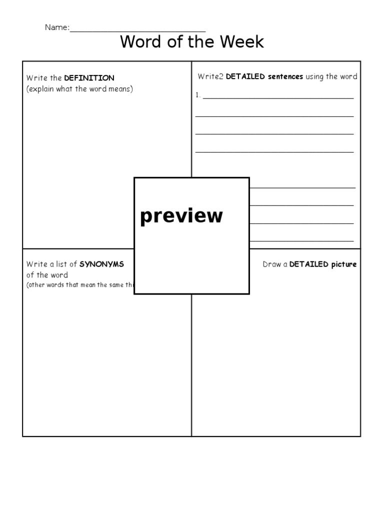 Word of The Week | PDF