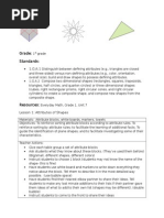 Kindergarten Shapes Lesson Plan | PDF | Sharing | Lesson Plan