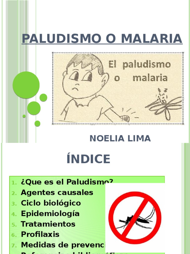 PALUDISMO O MALARIA.pptx | Malaria | Epidemiología