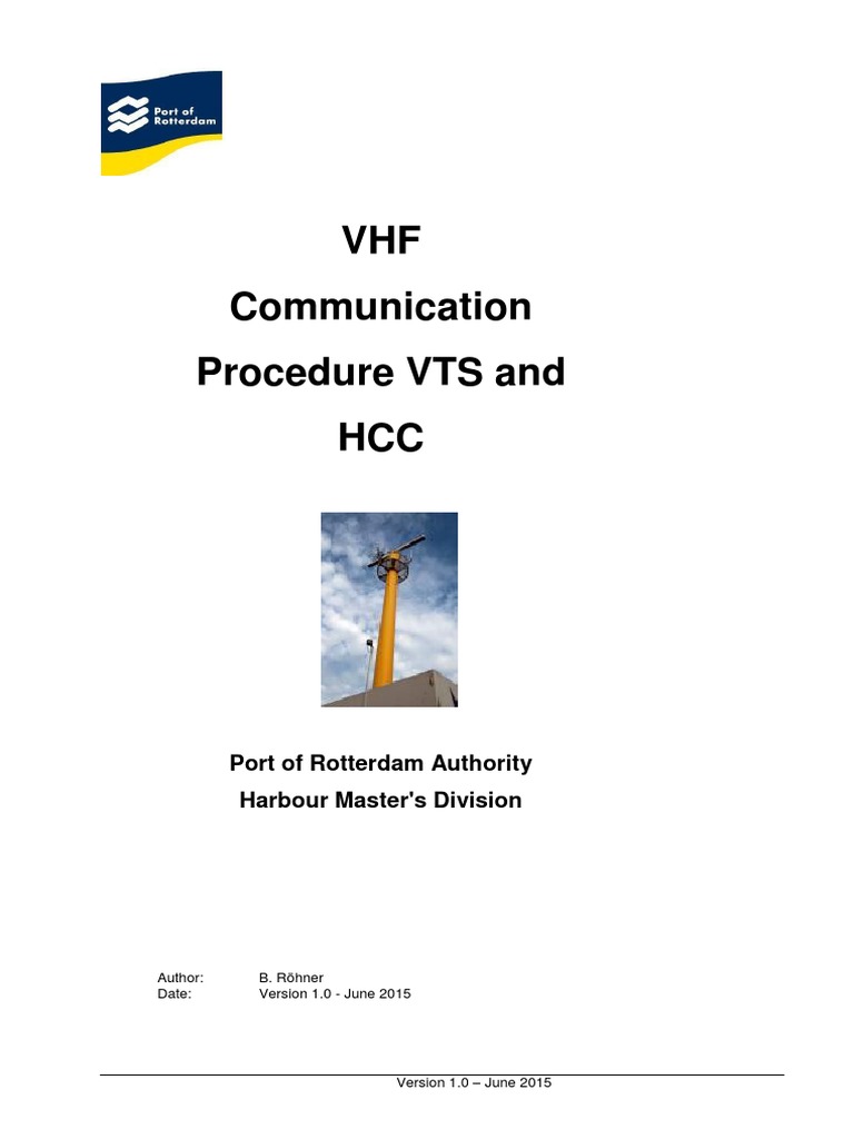 VTS Communication Procedure | PDF | Water Transport | Transport