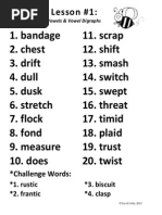Grade 1-3 Spelling Bee Word Lists | PDF