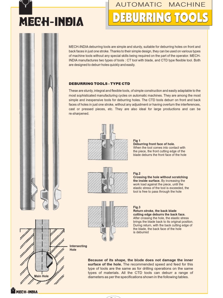Deburring Tool | PDF | Metalworking | Industrial Processes