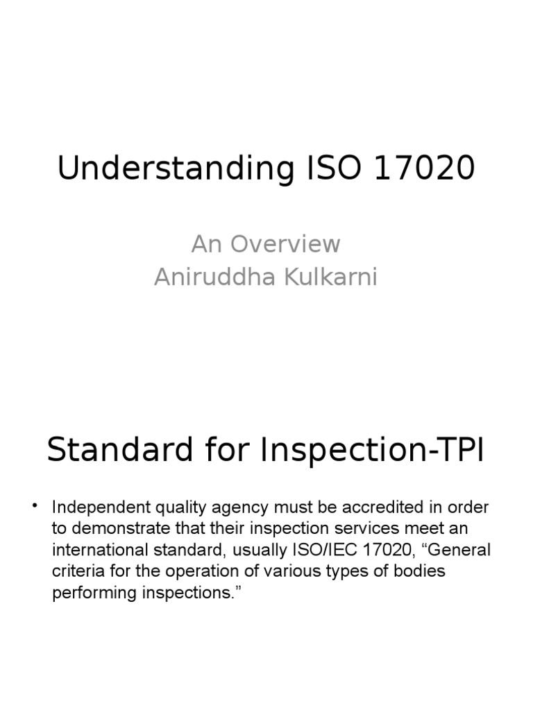 Understanding ISO 17020 | Audit | Quality Management System