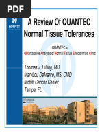QUANTEC RT Constraints | PDF | Radiation Therapy | Diseases And Disorders