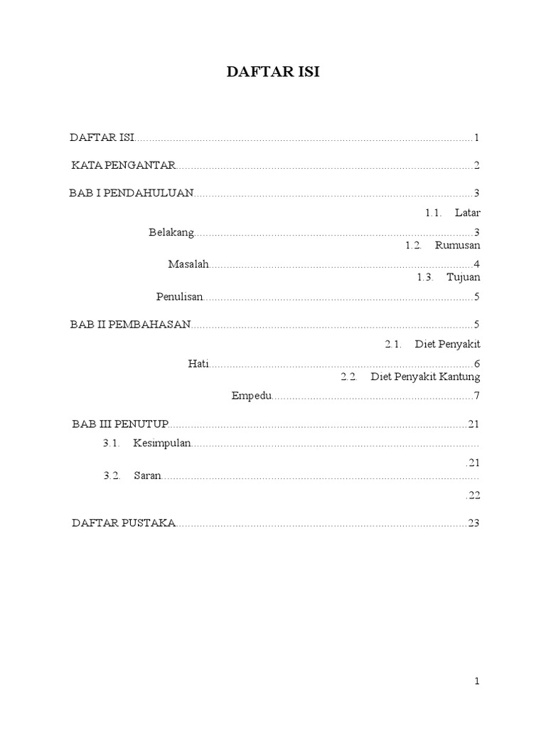 Diet Penyakit Hati | PDF