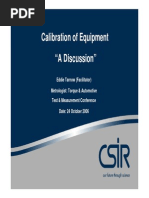 Calibration System Procedure Overview | PDF | Calibration | Quality ...
