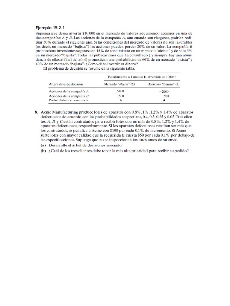 Ejercicios de Arboles de Decision | PDF
