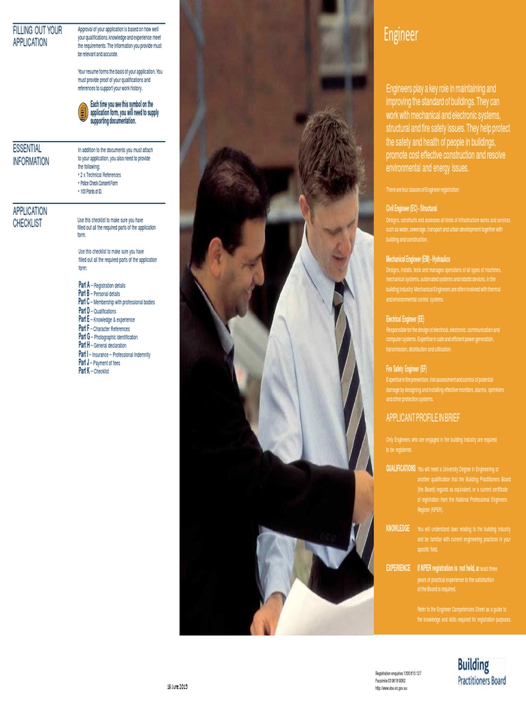 Engineer: Filling Out Your Application | PDF | Engineer | Mechanical ...