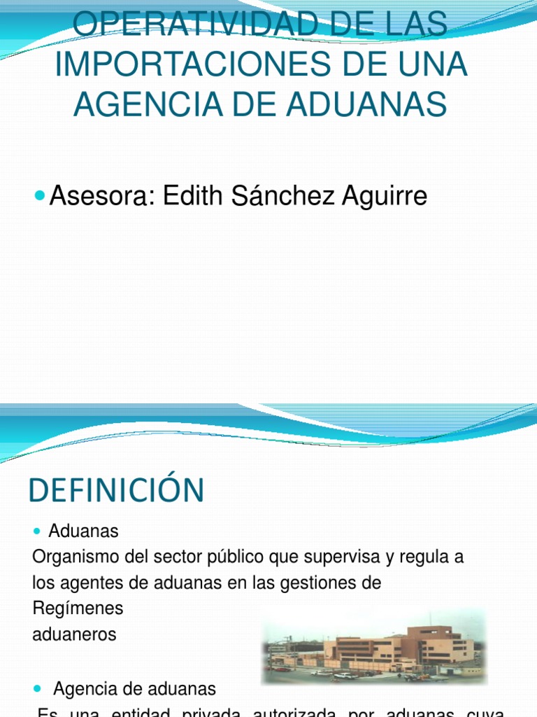 Que Es Una Agencia de Aduana | aduana | Economias | Prueba gratuita de ...