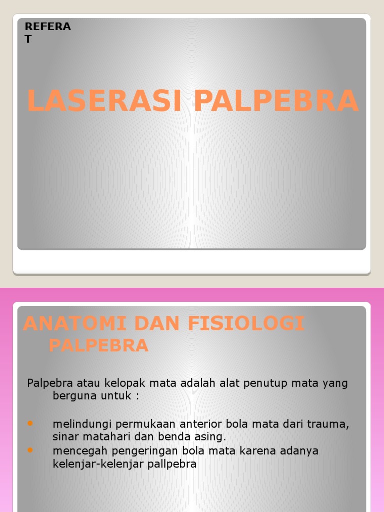 Laserasi Palpebra | PDF