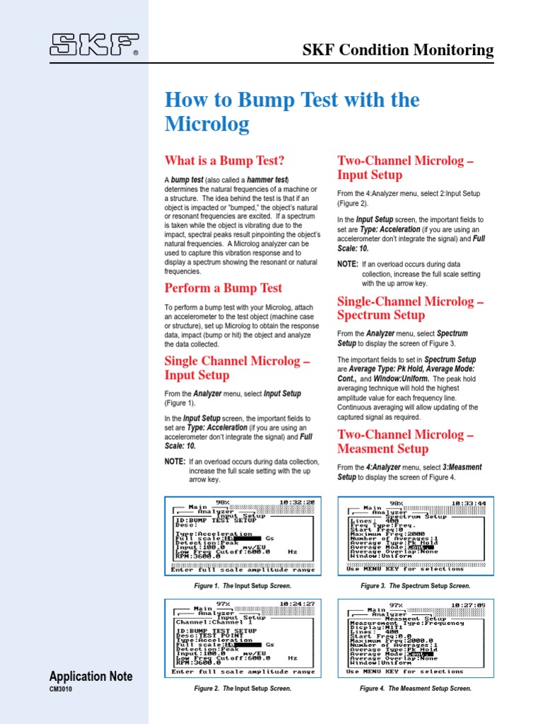 How To Bump Test With Microlog | PDF | Accelerometer | Spectral Density