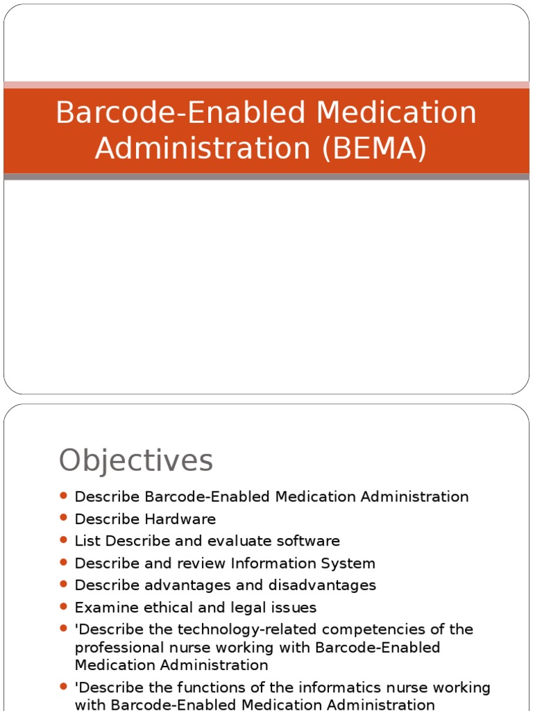Barcode-Enabled Medication Administration | PDF | Health Informatics ...