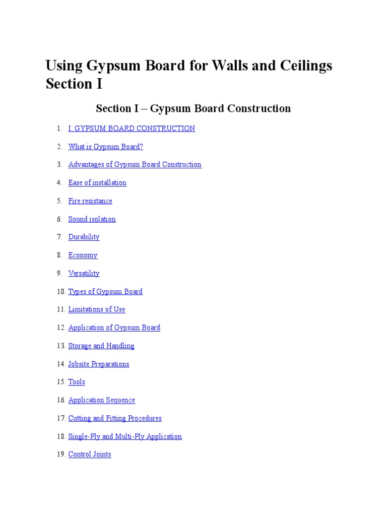 Using Gypsum Board For Walls and Ceilings | PDF | Drywall | Gypsum