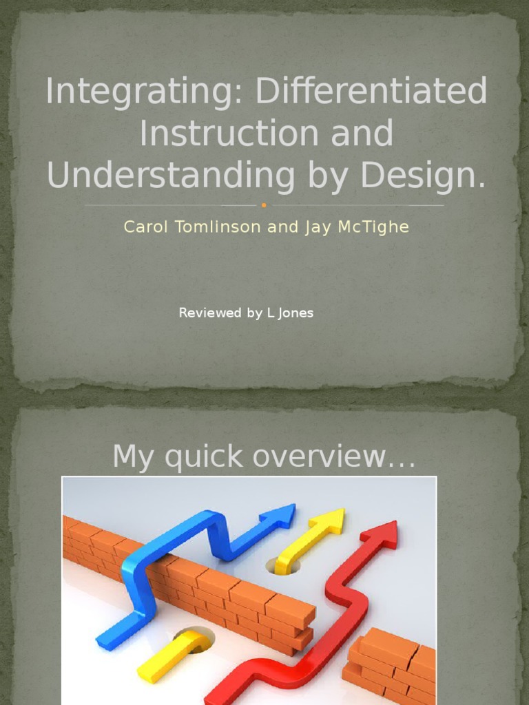 Integrating Differentiated Instruction and Understanding by Design | Download Free PDF ...