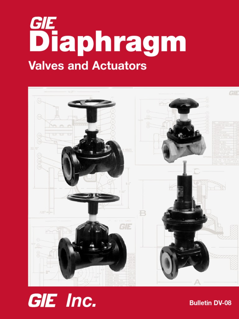GIE Diaphragm Valve | PDF | Valve | Actuator