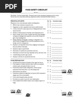 McDonald's Safety Inspection Checklist | PDF | Safety | Nature