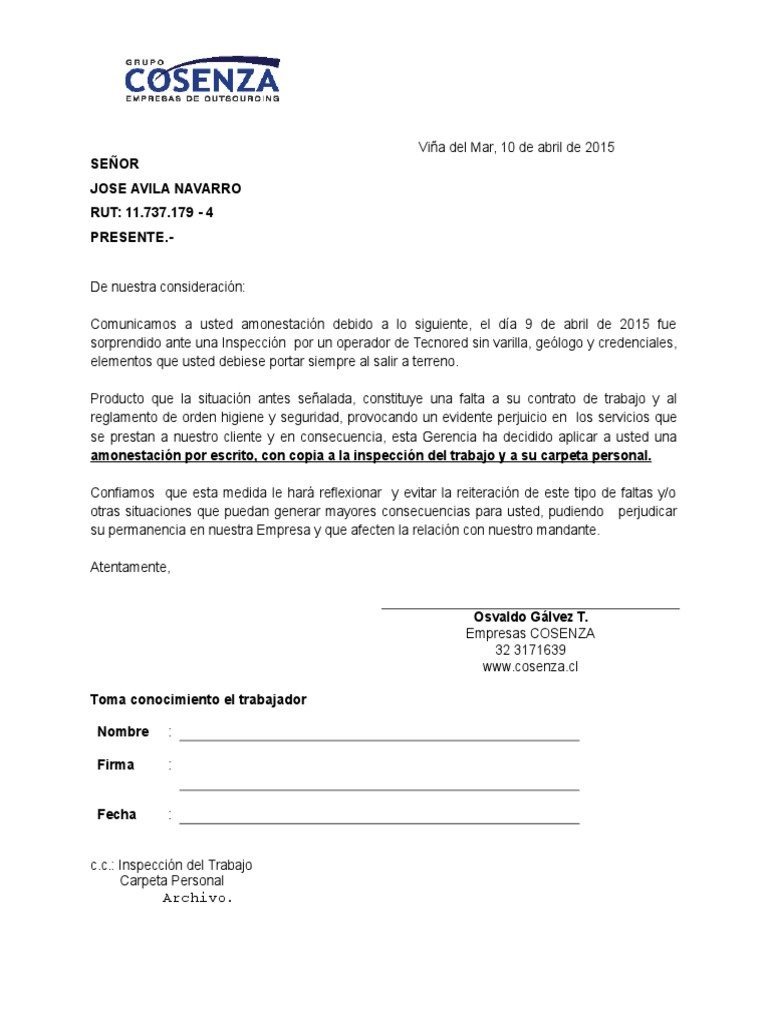 Carta De Amonestacion Atributos De La Personalidad No - vrogue.co Carta De Amonestacion Atributos De La Personalidad No - vrogue.co